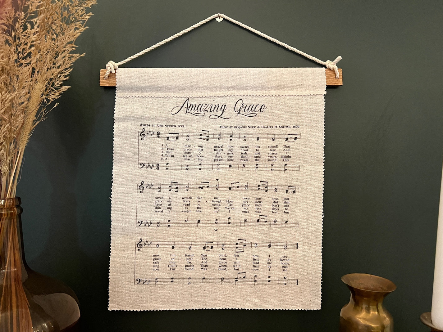 Amazing Grace - Fabric Wall Hanging – Grandma Esthers Legacy